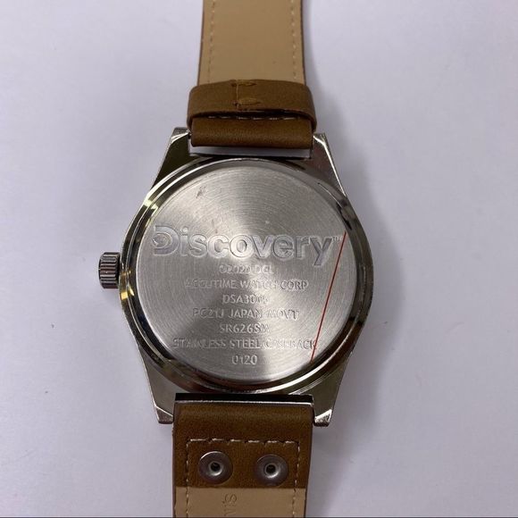 Discovery | Accessories | Discovery Mens Analog Watch Tan Strap Nwt ...